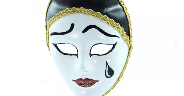 "Face with a tear" Mask